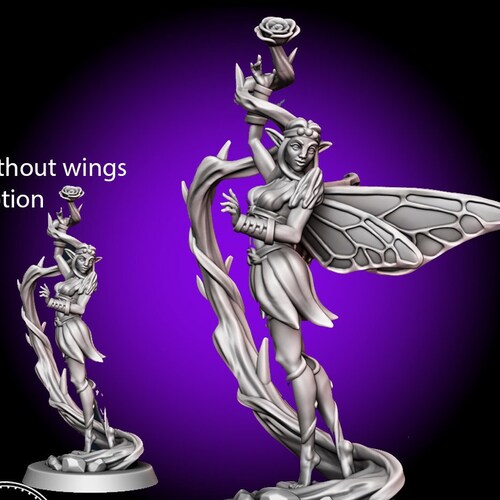 Dryad Fae Female 3D RESIN Printed 28-32mm Miniature Fantasy - Etsy