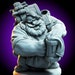 Dwarf Aviator Bust 3D RESIN Printed 28-32mm Tabletop Scatter Terrain ...