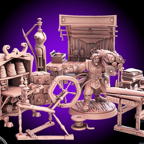 15pc Set Black Smith Merchant Props 3D Resin Printed 28-32mm - Etsy