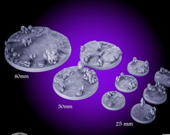 Assorted 25mm 32mm and 40mm Bases for D&D Miniatures Dungeons and ...