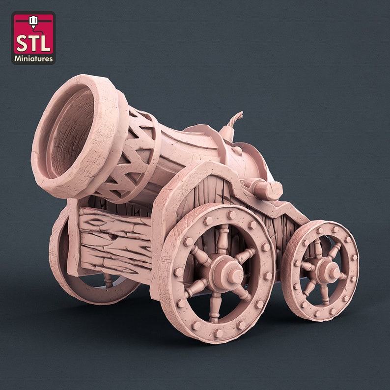 Carnival Cannon Prop 3D Resin Printed 28-32mm Tabletop Fantasy - Etsy