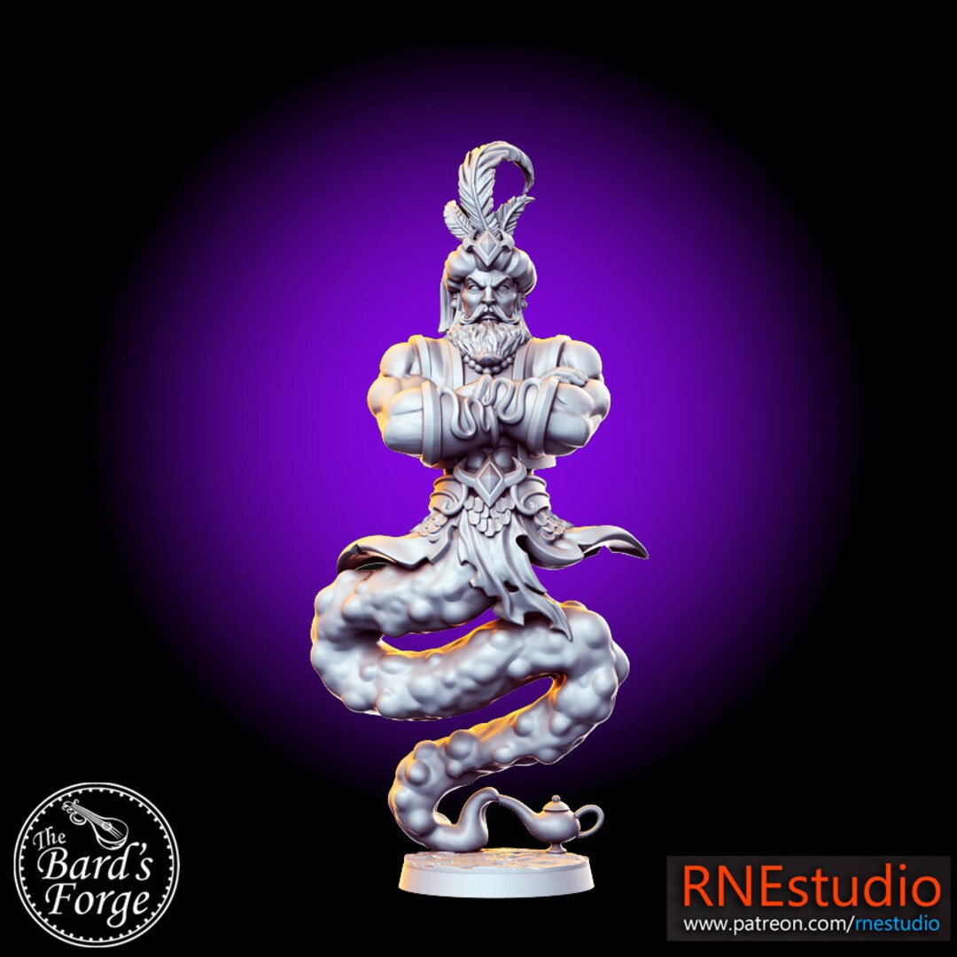 Egyptian Desert Efreet Genie • Sands of Time • RN Estudio • 3D Resin ...