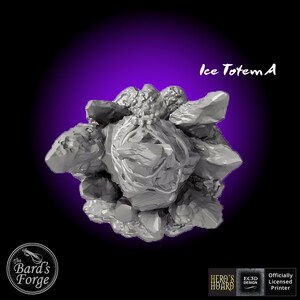 2pc Set Ice Totems 3D Printed 28-32mm Scatter Terrain Fantasy Tabletop ...