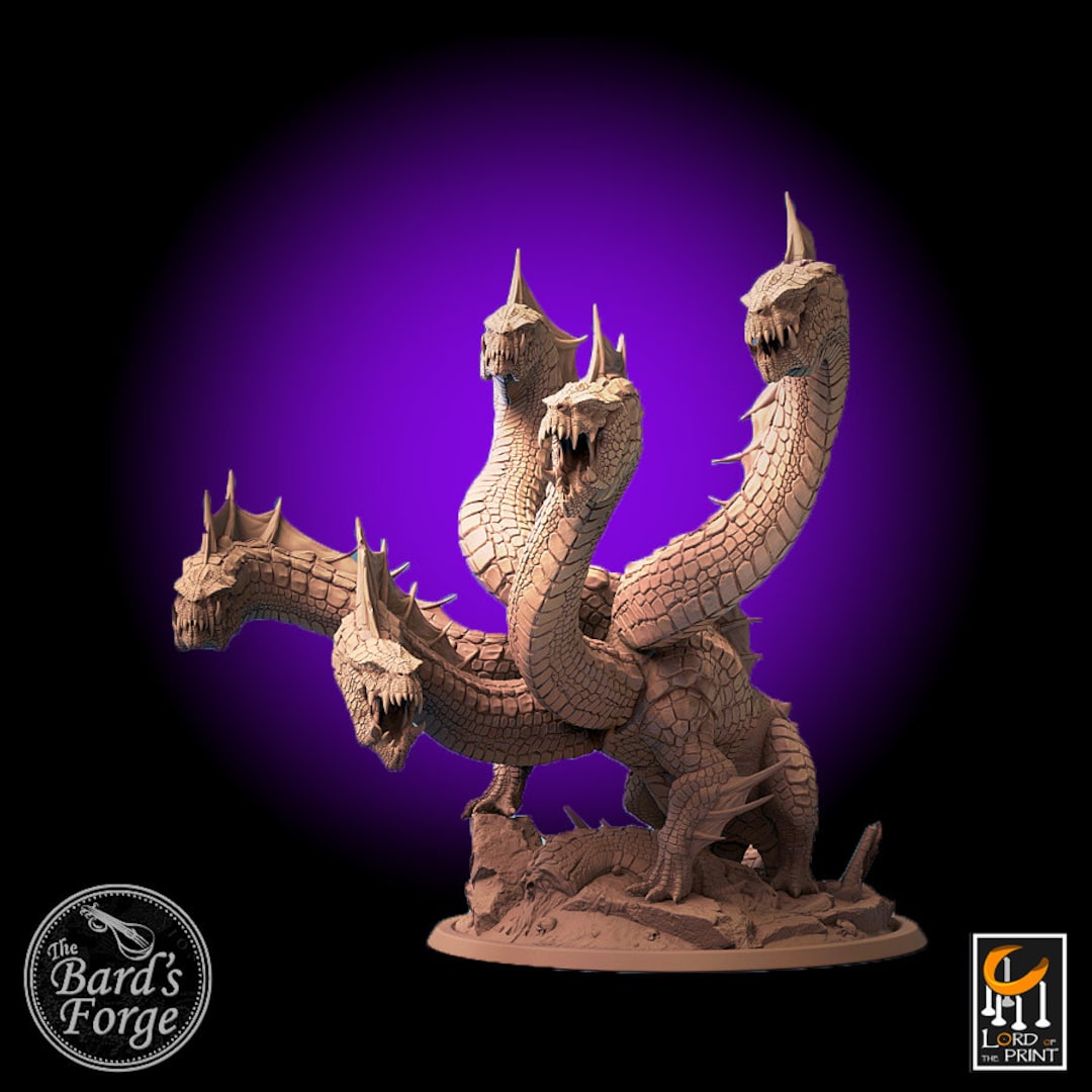 Hydra 3D RESIN Printed 28-32mm Miniature Fantasy Tabletop Gaming D&D ...