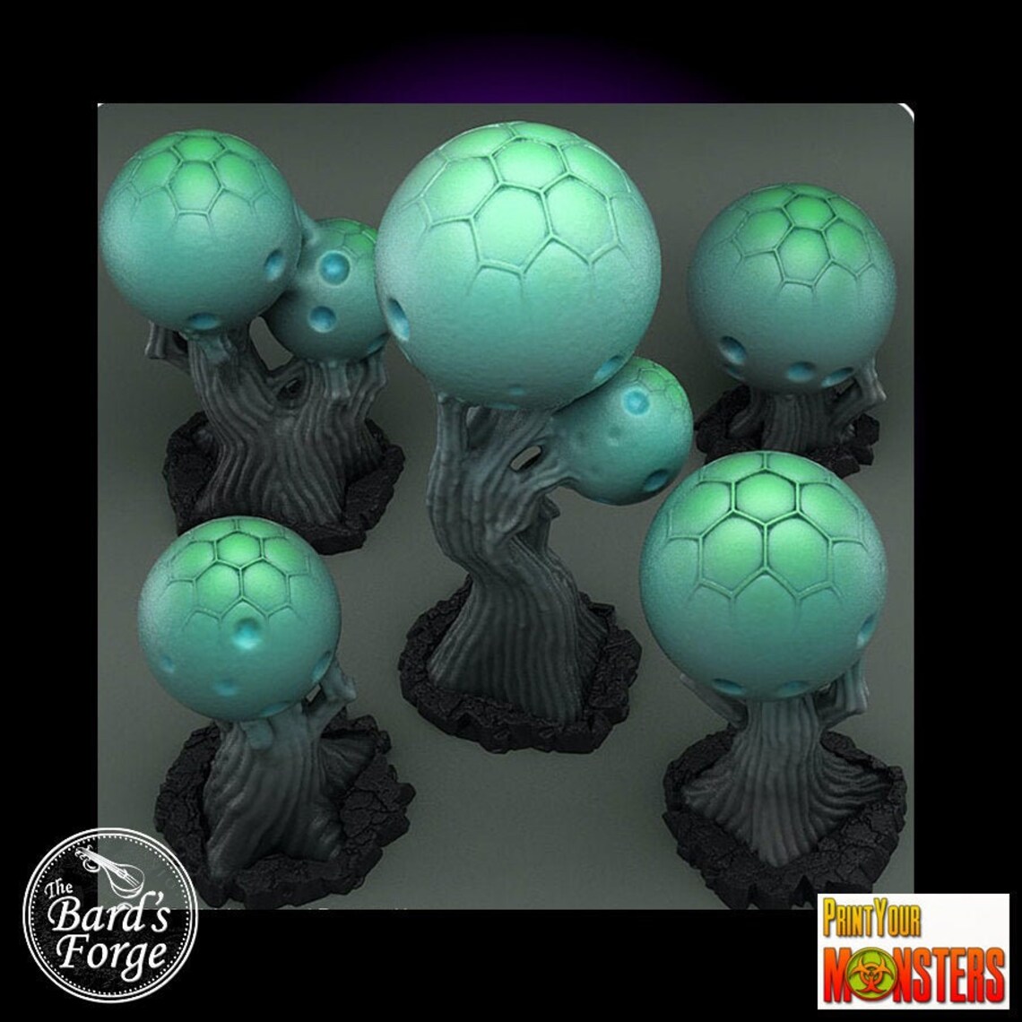 5pc Set Large Plant Alien Eggs Mini 3D RESIN Printed 28-32mm | Etsy