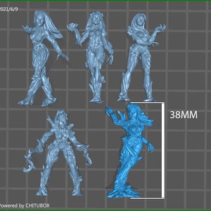 Dryad Set • Sprite • Fey • Feywild • Galaad Miniatures • Into the Woods ...