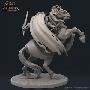 Headless Horseman Miniature • Great Grimoire • 3D Resin Printed 28-32mm ...