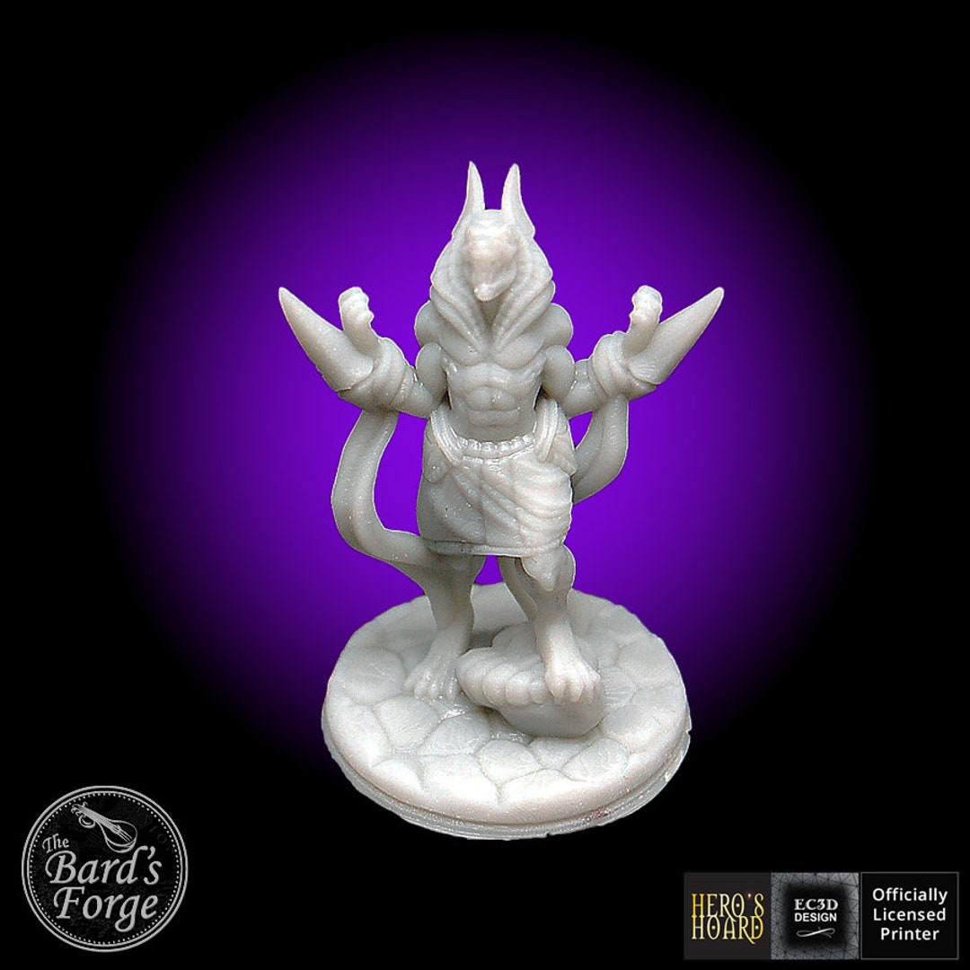 Egyptian Anubis Warrior W/ Fist Blades 3D RESIN Printed 28-32mm ...