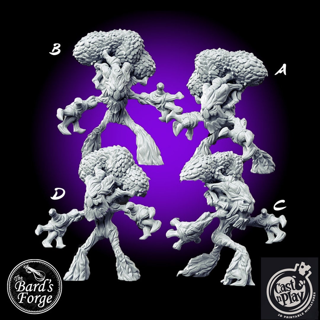 Young Tree Ent Magic Forest 3D Resin Printed Miniature Tabletop Fantasy ...