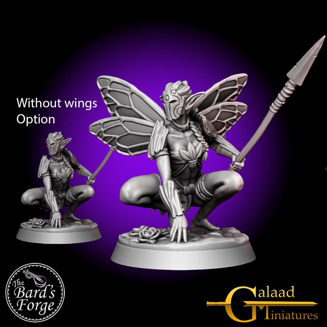 Fairy 7/ Elf • Sprite • Fey • Feywild • Galaad Miniatures • Mini 3D ...
