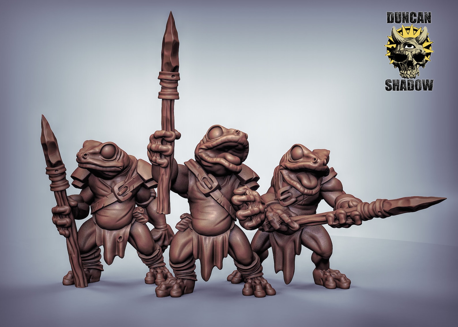 Boggard Bullywug With Spear Miniature 3D Resin Printed 28-32mm - Etsy
