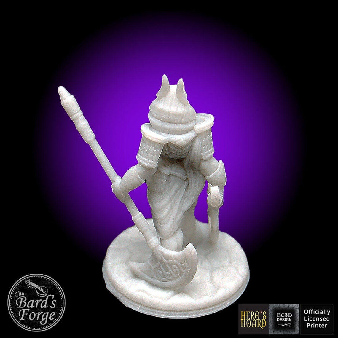 Egyptian Anubis Warrior W/ Khopesh & Poleaxe 3D RESIN Printed 28-32mm ...