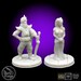 Human Prince & Princess 2pc Set Mini 3D Resin Printed 28-32mm Tabletop ...