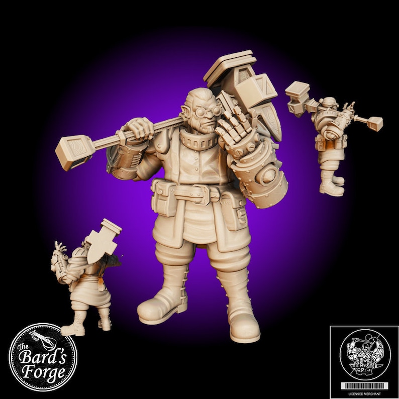 Hobgoblin Artificer Miniature 3D Resin Printed 28-32mm Tabletop Fantasy ...