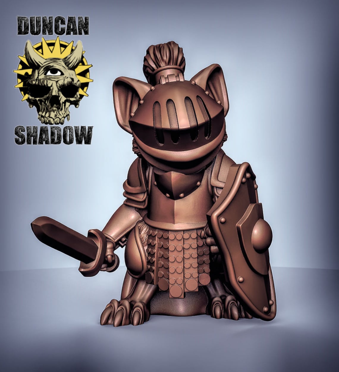 Mouse Folk Knights Paladin Miniature 3D Resin Printed 28-32mm | Etsy