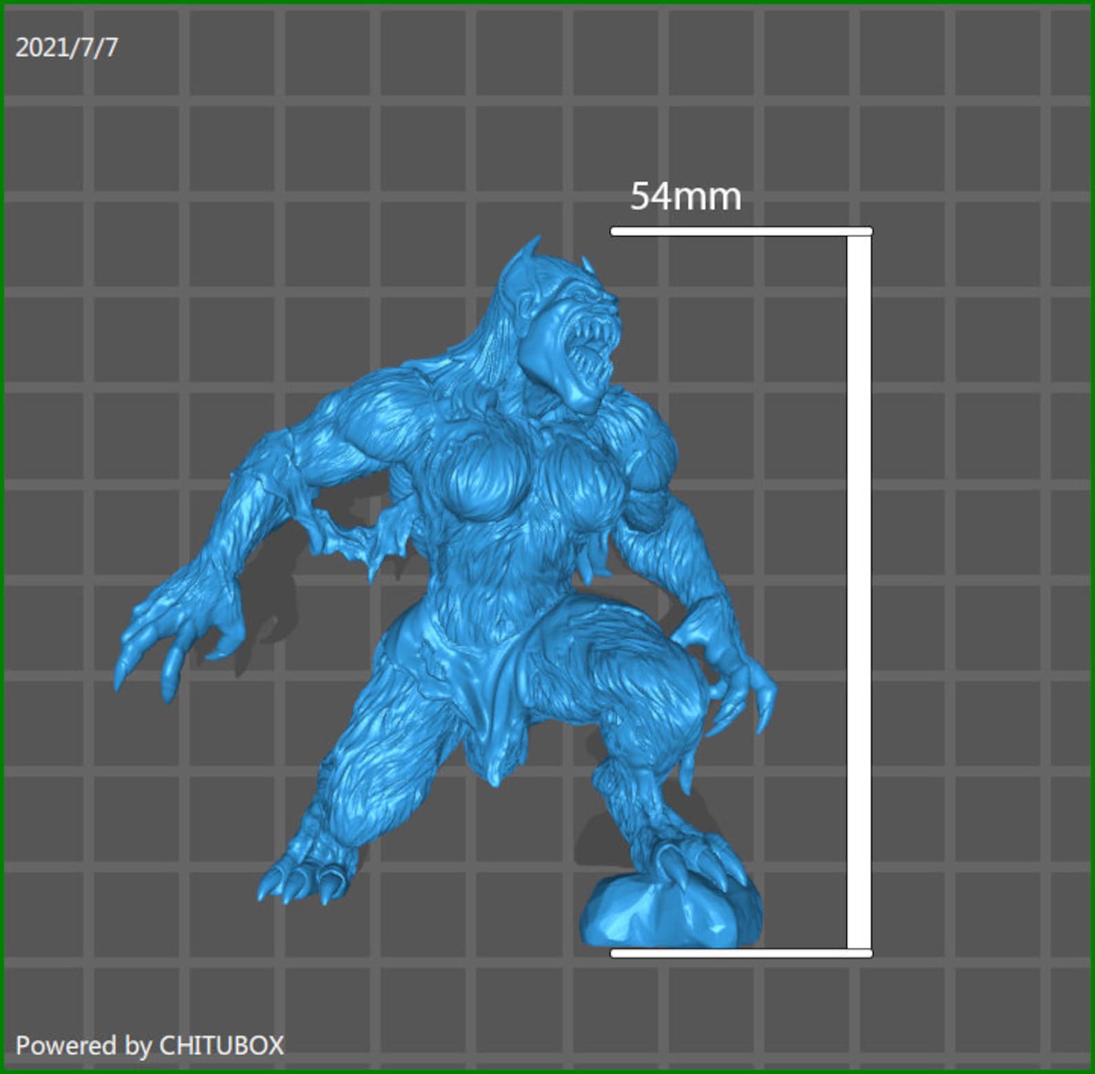 Female Werebeast Werewolf RN Estudio 3D Resin Printed | Etsy