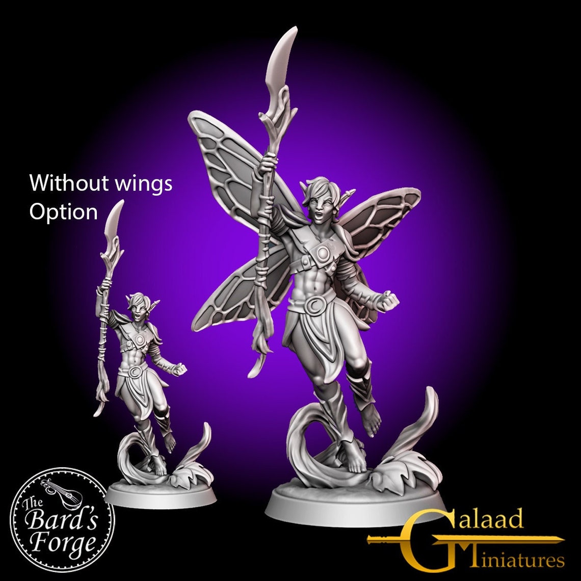 Fairy 3 / Elf Sprite Fey Feywild Galaad Miniatures - Etsy