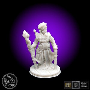 King Sultan & Chancellor Vizier 2pc Set Mini 3D Resin Printed 28-32mm ...