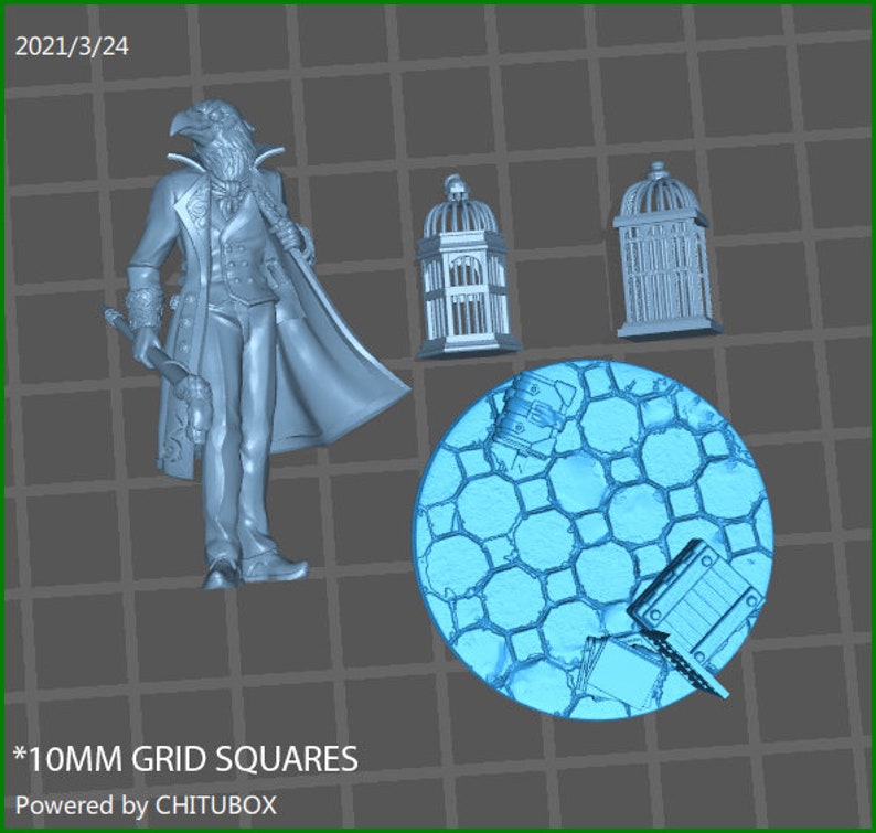 Dr. Miles Rook Miniature 3D Resin Printed 28-32mm Tabletop Dark Fantasy ...