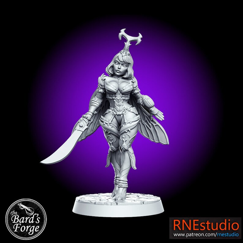 Nina Female Scarab Archer Miniature 3D Resin Printed 28-32mm - Etsy