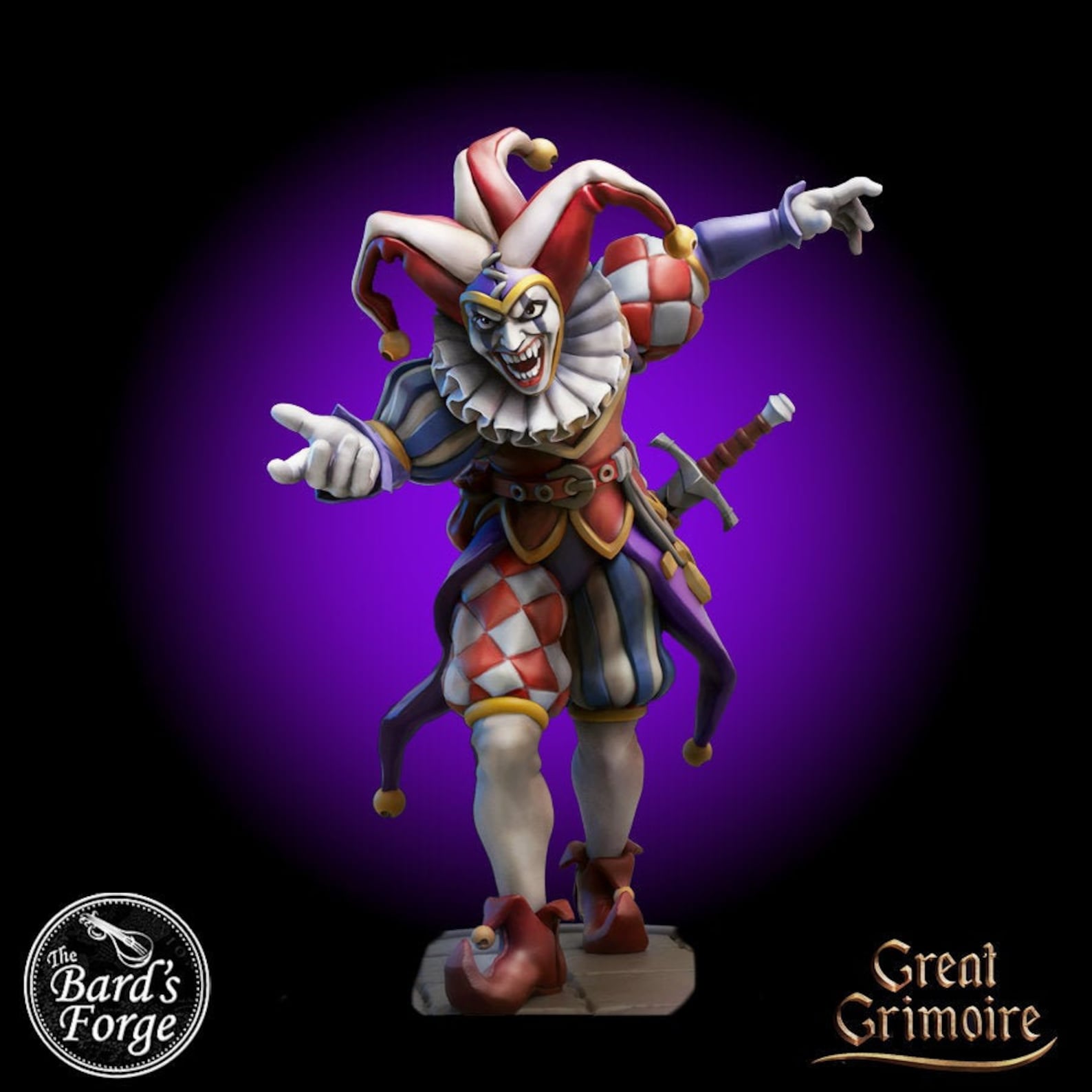 Jester The Fool Major Arcana miniatura resina 3D impreso | Etsy