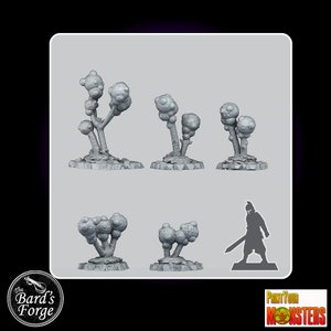 5pc Set Alien Bulbs 3D RESIN Printed 28-32mm Tabletop Scatter Terrain ...