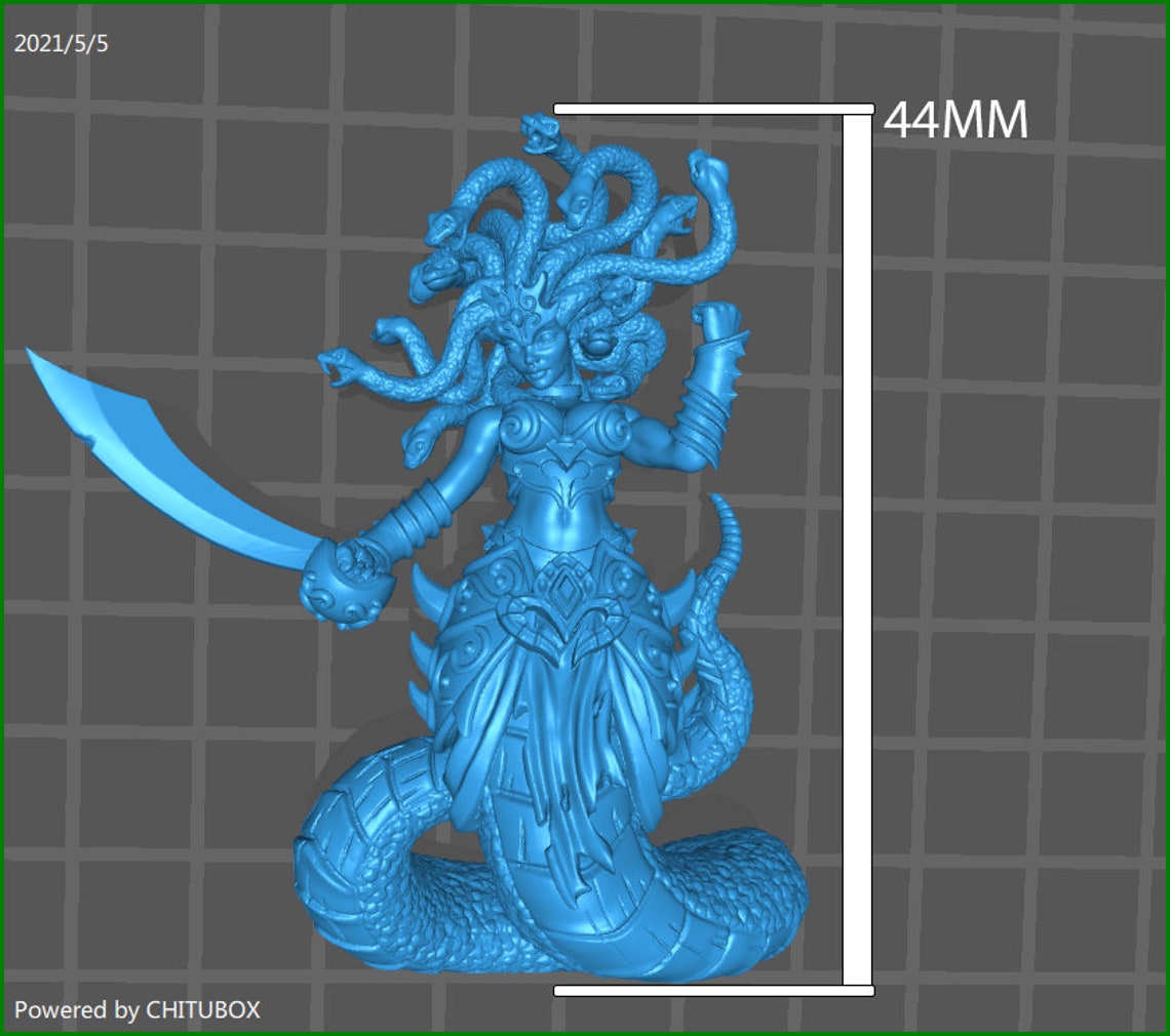 Egyptian Gorgon Medusa • Sands of Time • RN Estudio • 3D Resin Printed ...