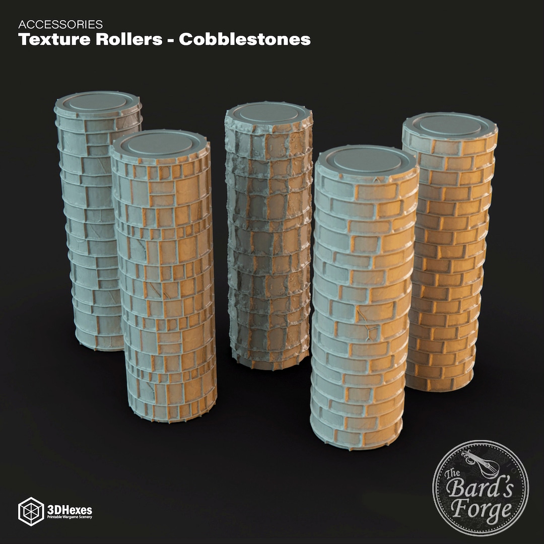 Cobblestone Texture Roller 28-32mm Terrain D&D Dungeons and Dragons ...