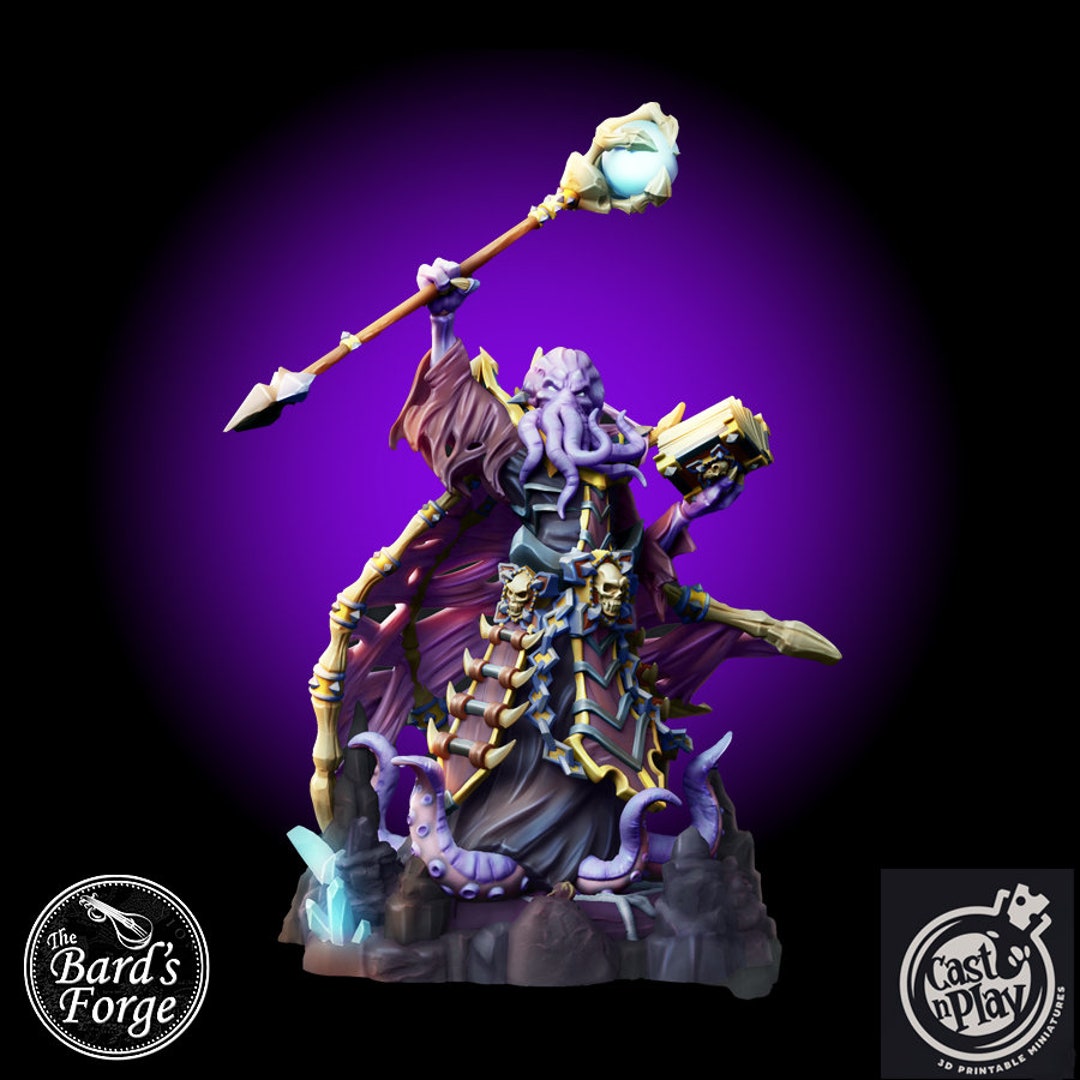 Zuok Mind Flare Illithid • Cast N Play • Miniature • 3D Resin Printed ...