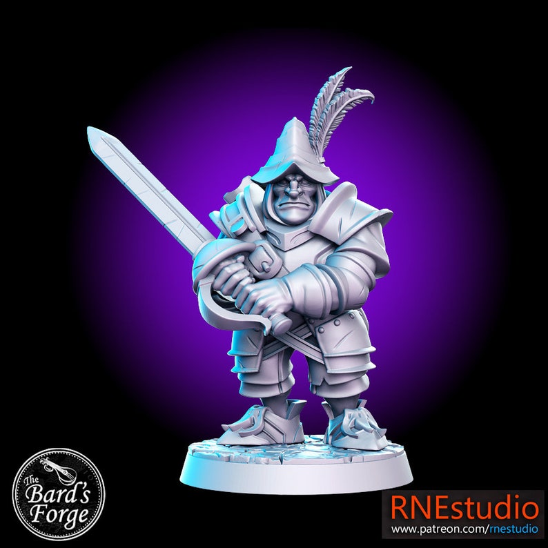 Edwin Warrior Royal Guard Mini 3D Resin Printed 28-32mm - Etsy