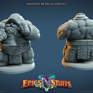 Dwarven Brawler Variant • Epics N Stuffs • Resin 3D Printed • 28-32mm ...