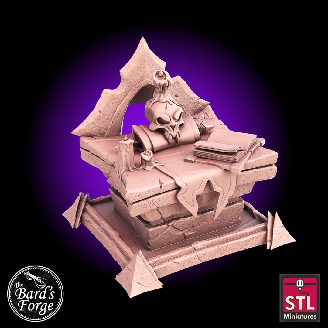 Sacrifice Altar Wizard Sorcerer Props 3D Resin Printed 28-32mm Tabletop ...