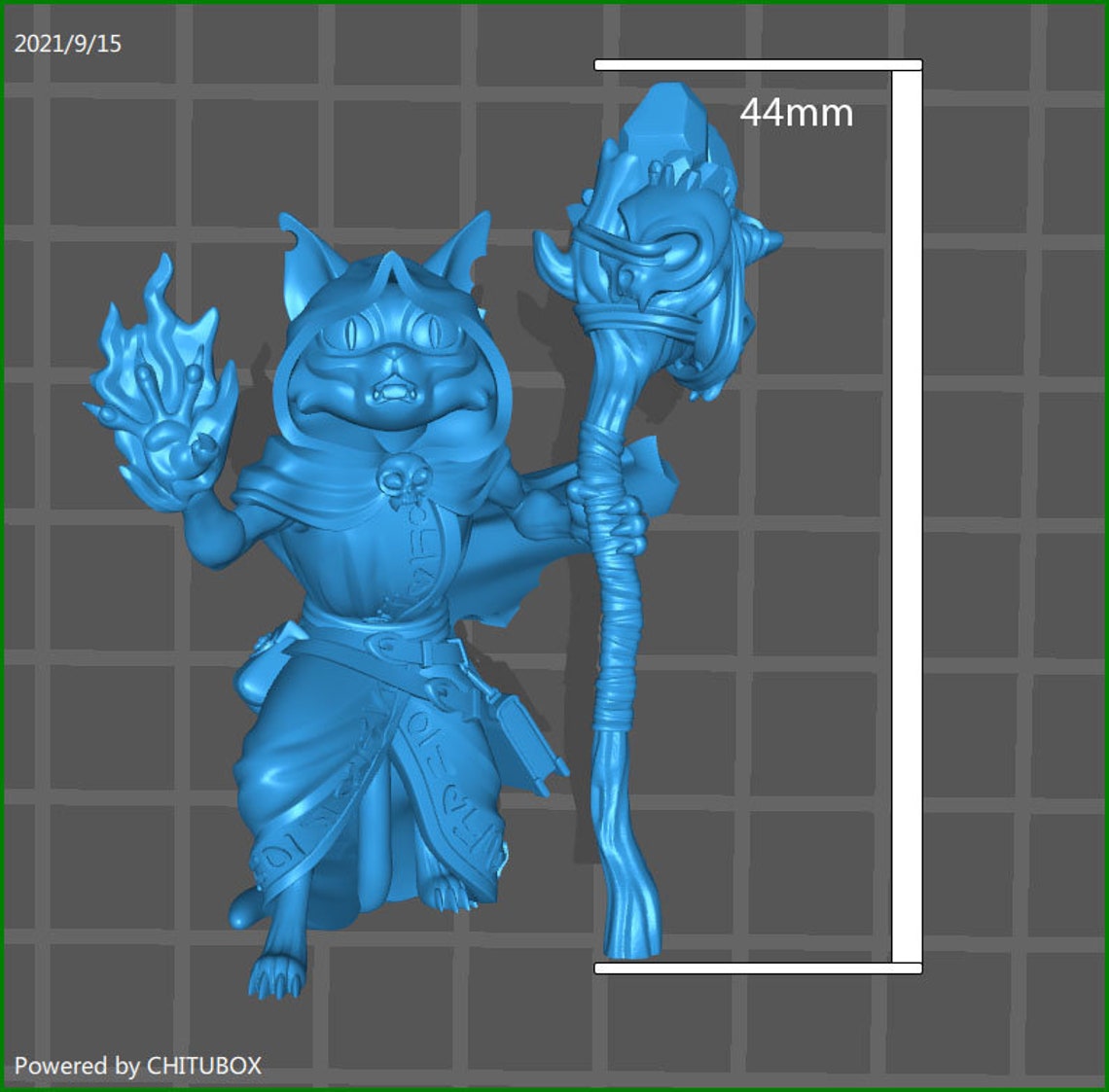 Warlock Catfolk Wizard Tabaxi Cat KAW Miniature 3D - Etsy