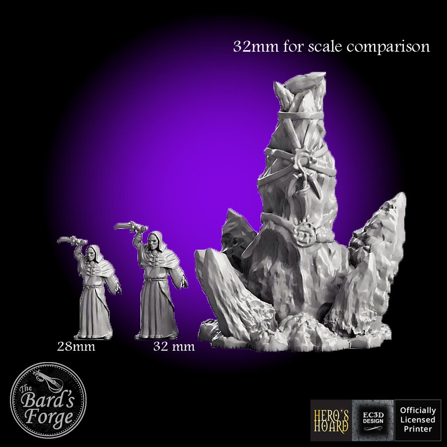 2pc Set Ice Totems 3D Printed 28-32mm Scatter Terrain Fantasy | Etsy