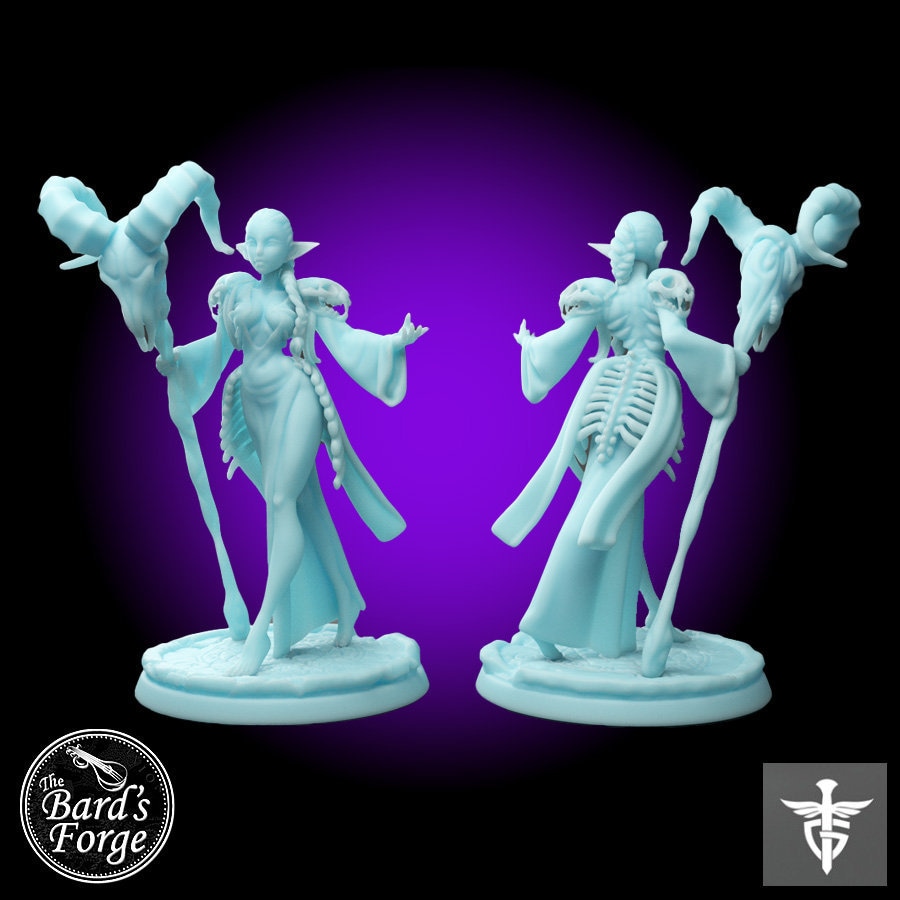 Female Spore Druid Forest Queen of Death Miniature 3D Resin - Etsy