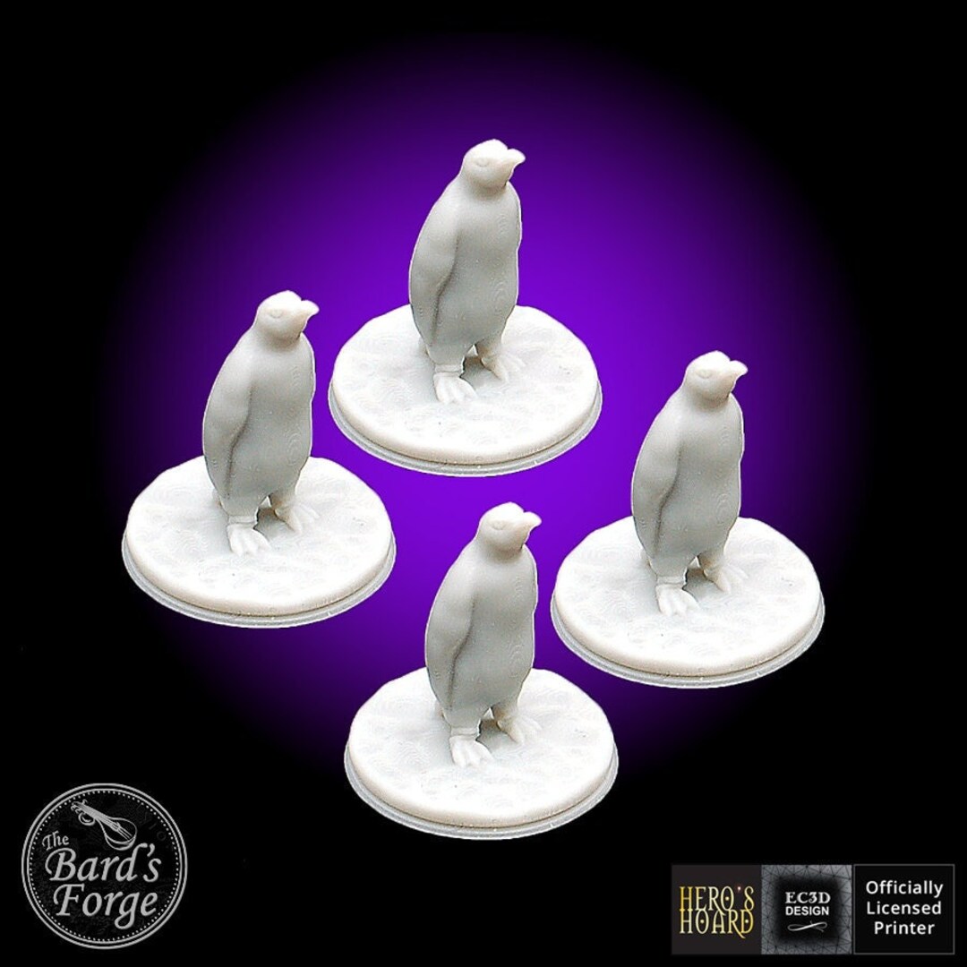 Penguins 4pc Set Encounter • Hero's Hoard • Miniature • 3D RESIN ...