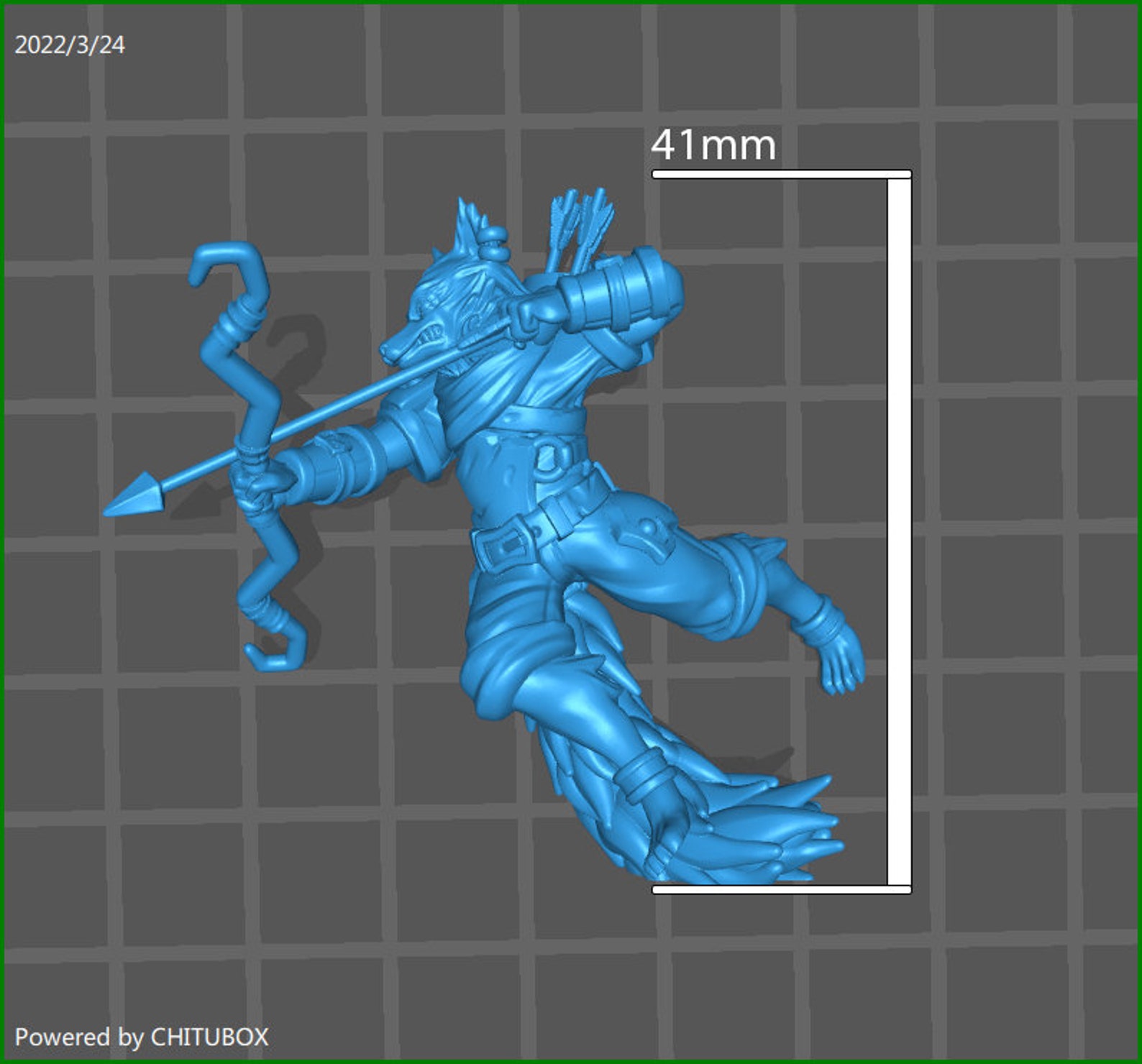 Male Kitsune Warrior Archer Ranger Fey Feywild Galaad - Etsy