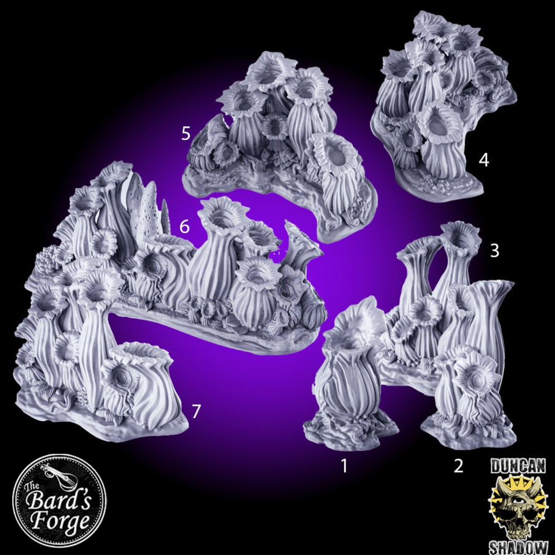 Pitcher Plant Terrain Foliage Scatter Props 3D Resin Printed 28-32mm ...