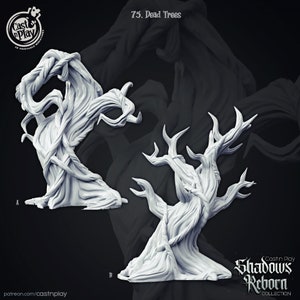 Large Dead Trees Scatter 3D RESIN Printed Miniature Tabletop Fantasy ...