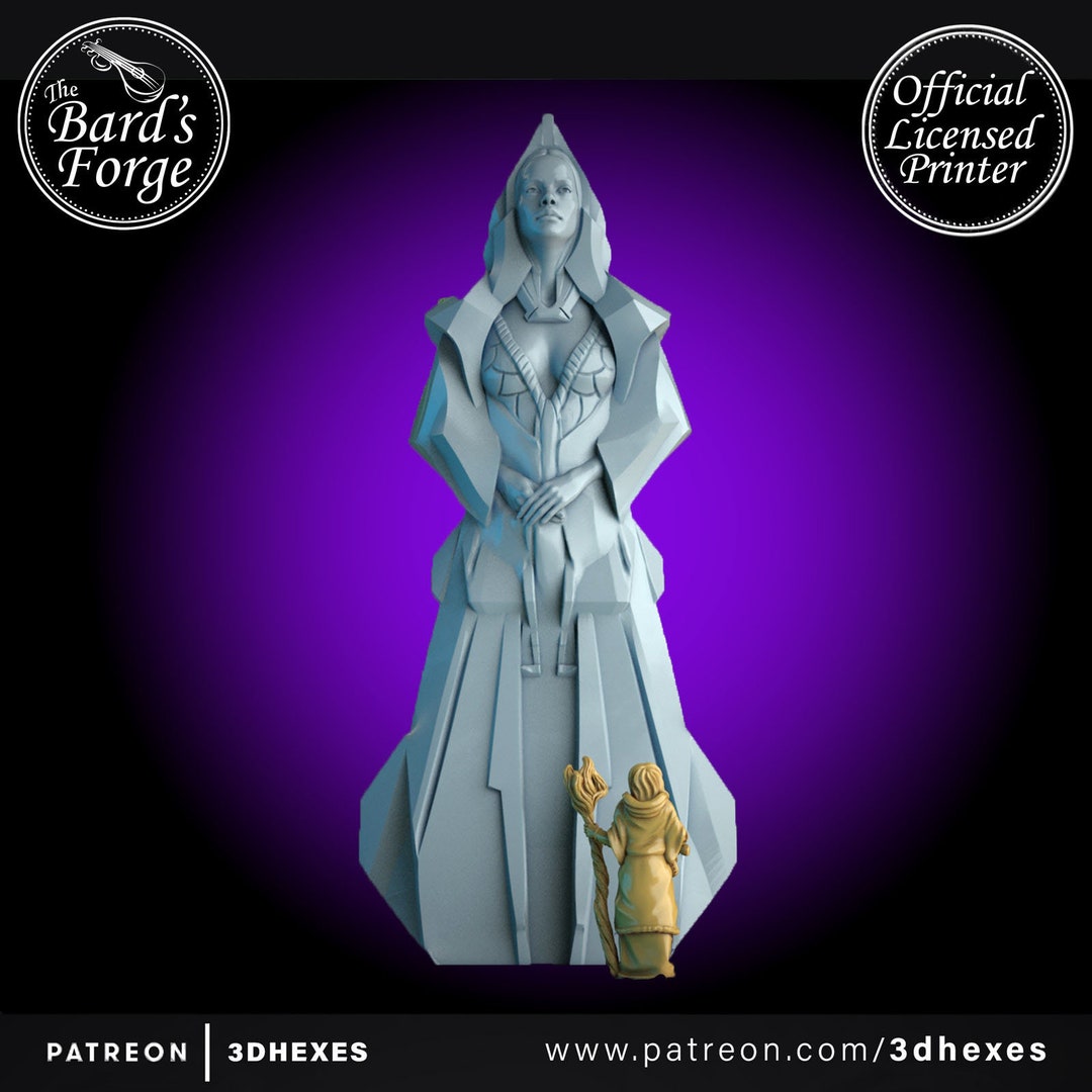 Priestess Statue 28mm/32mm Scatter Terrain,gaming,dungeons and Dragons ...