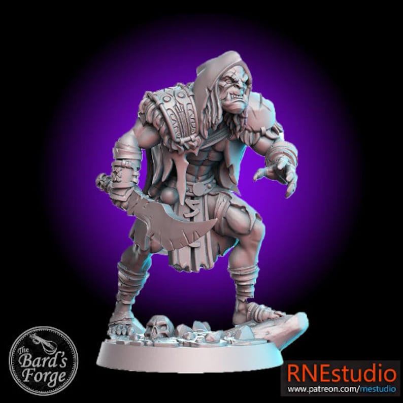 Slice Orc Half Orc Warrior RN Estudio 3D Printed Resin | Etsy