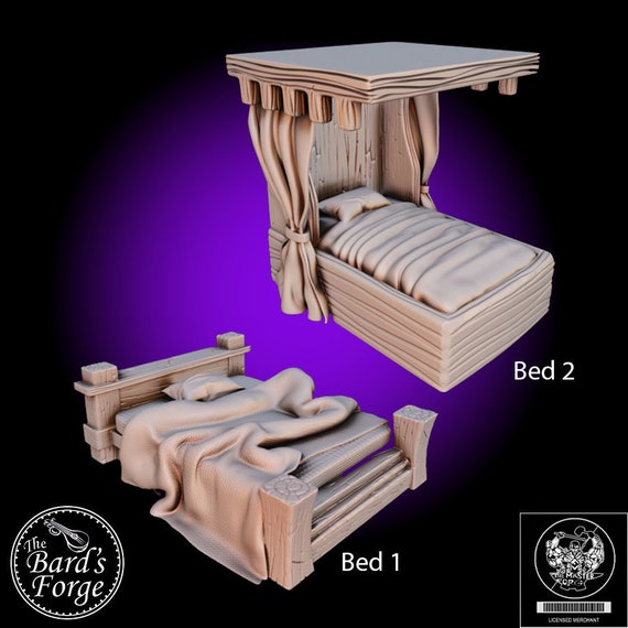 Tavern Castle Homestead Beds Scatter Props 3D Resin Printed | Etsy
