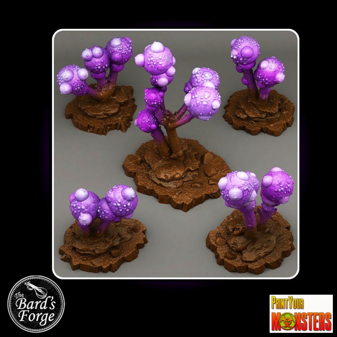 5pc Set Alien Bulbs 3D RESIN Printed 28-32mm Tabletop Scatter Terrain ...