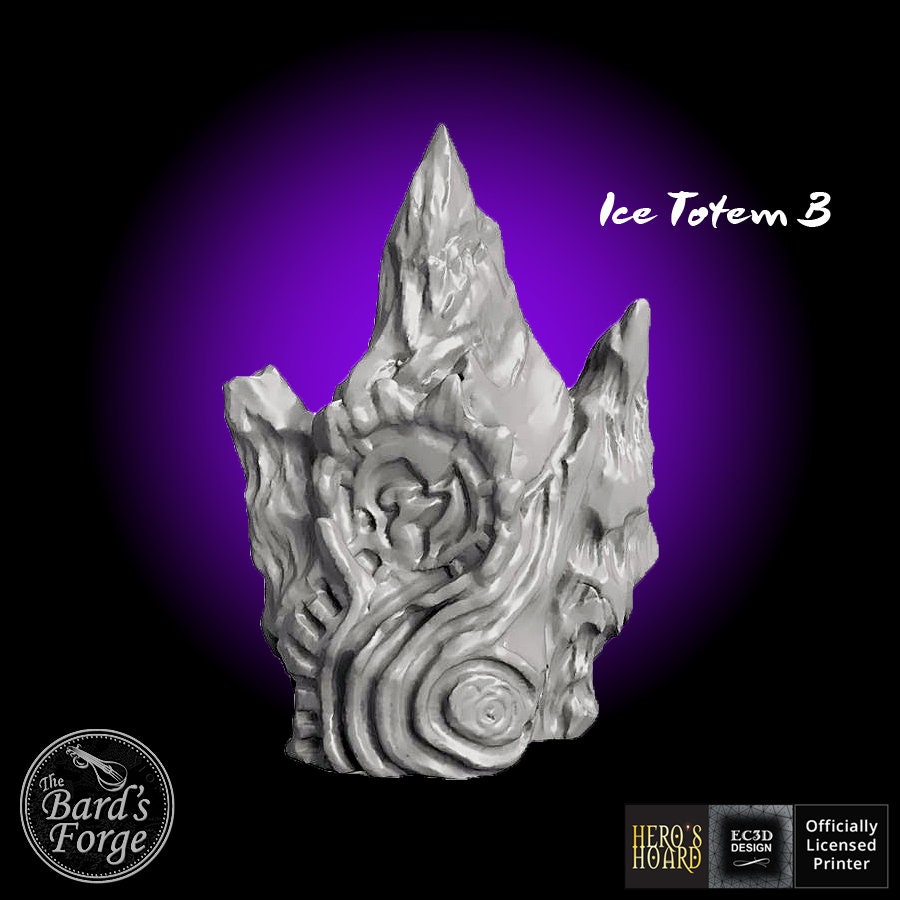 2pc Set Ice Totems 3D Printed 28-32mm Scatter Terrain Fantasy | Etsy