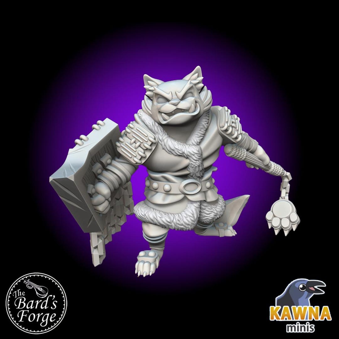 Persian Cleric Male Catfolk • Tabaxi • Cat • KAW • Miniature • 3D Resin ...