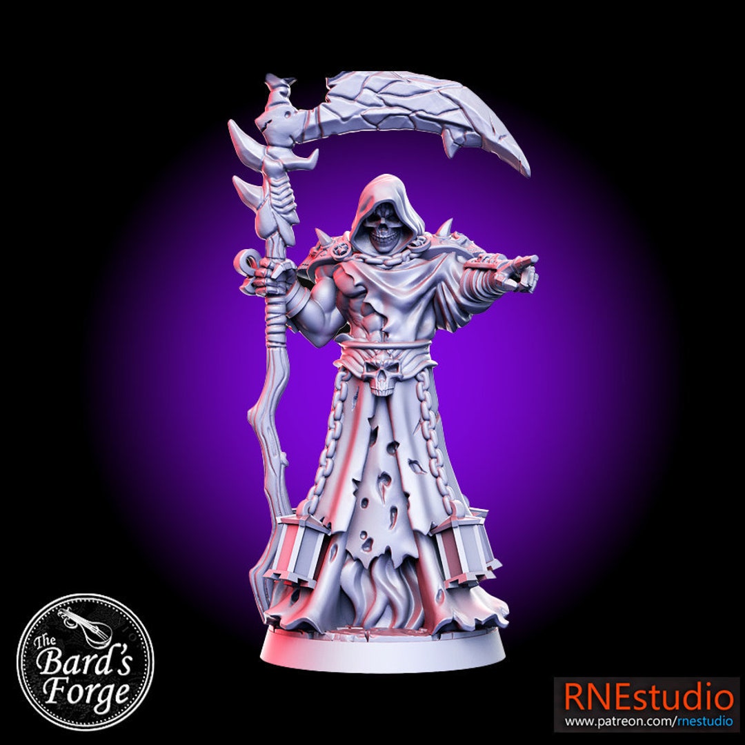 Hades Dark Lord Demon Devil Reaper Miniature 3D Resin Printed 28-32mm ...
