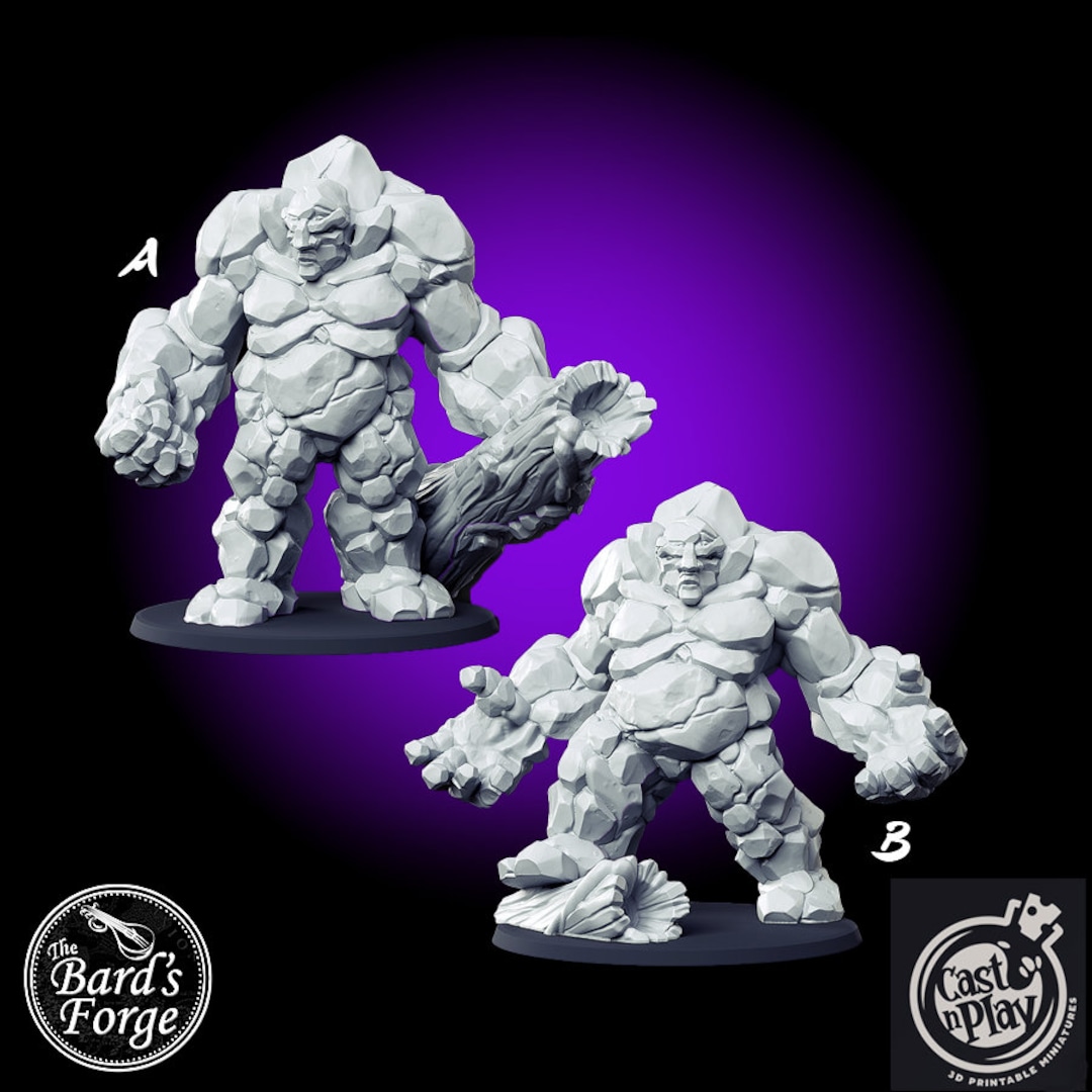 Stone Giants Boss Encounter Cast N Play 3D Resin Printed - Etsy
