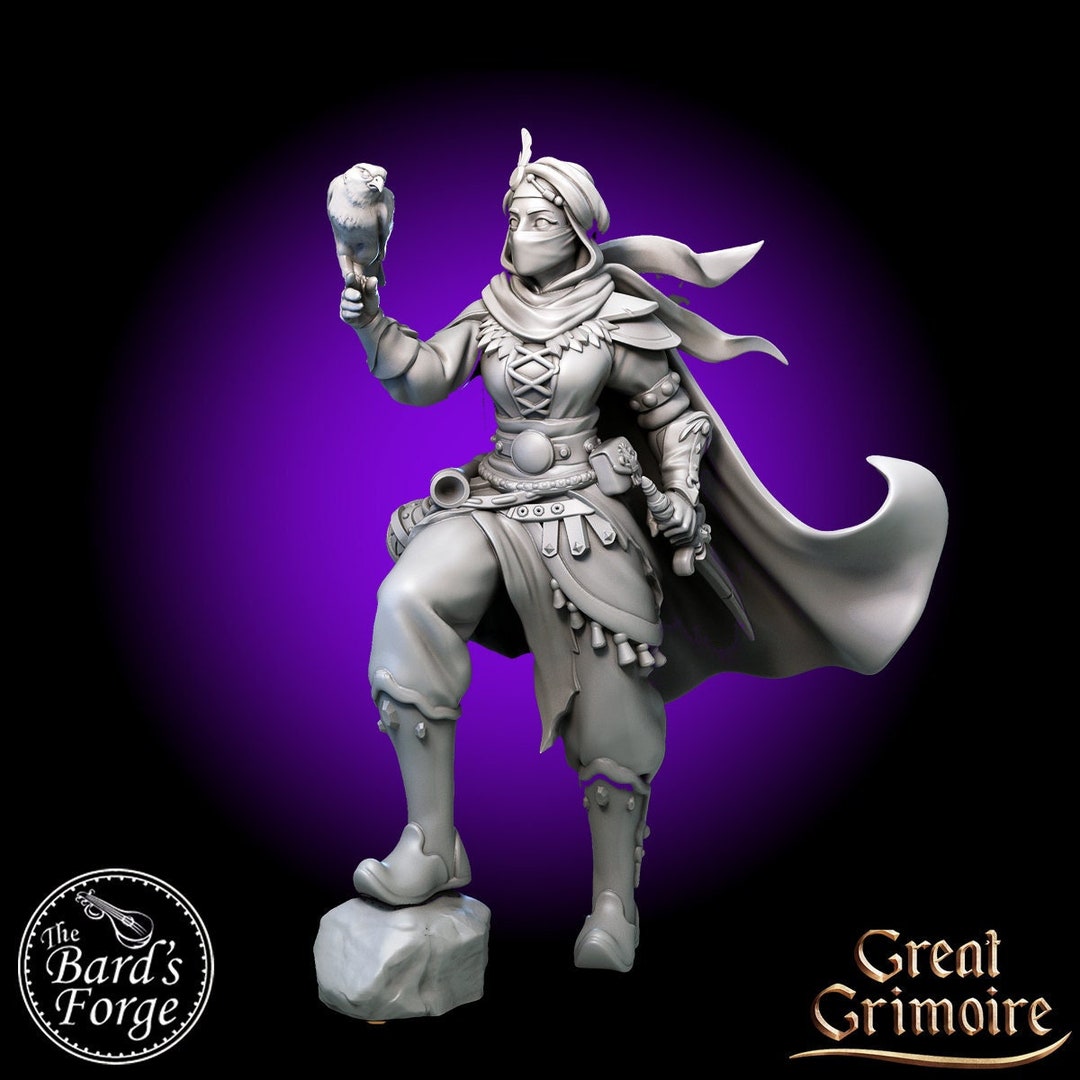 Leader of Desert Mercenaries • Great Grimoire • Miniature Resin • 3D ...