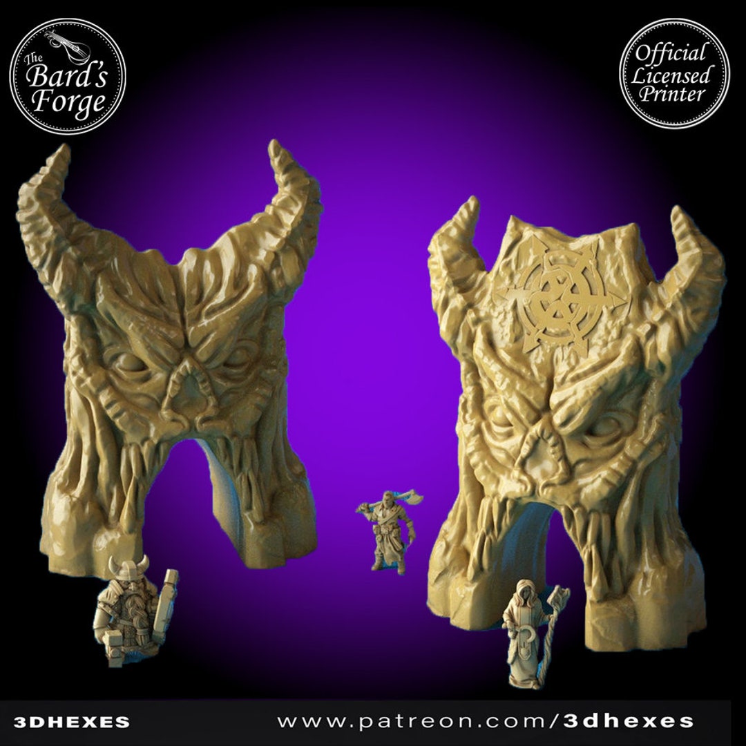 Demonic Gate 28mm/32mm Scatter Terrain,gaming,dungeons and Dragons, D&D ...