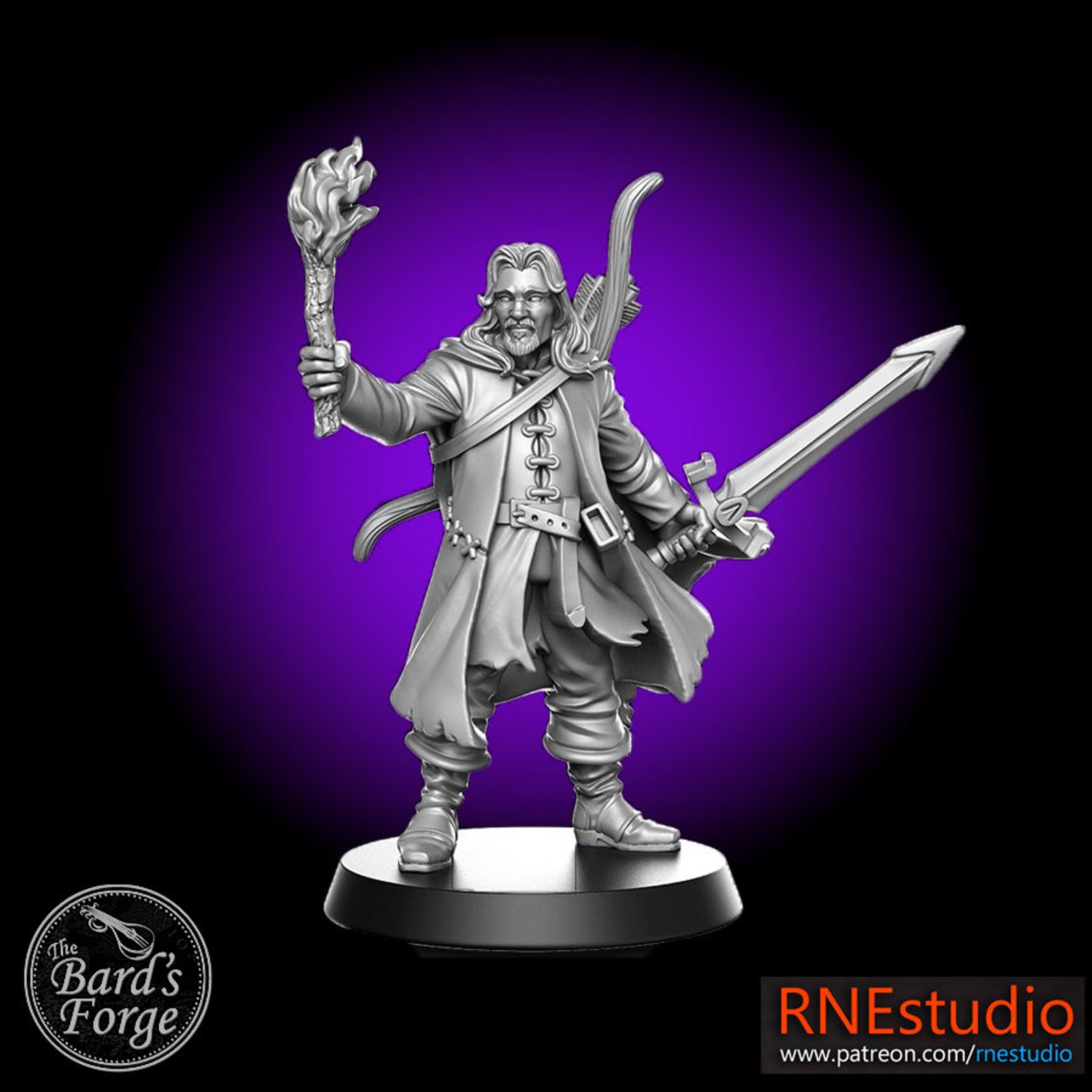 9pc Set Lord of the Rings Inspired Miniature 3D Resin Printed 28-32mm ...